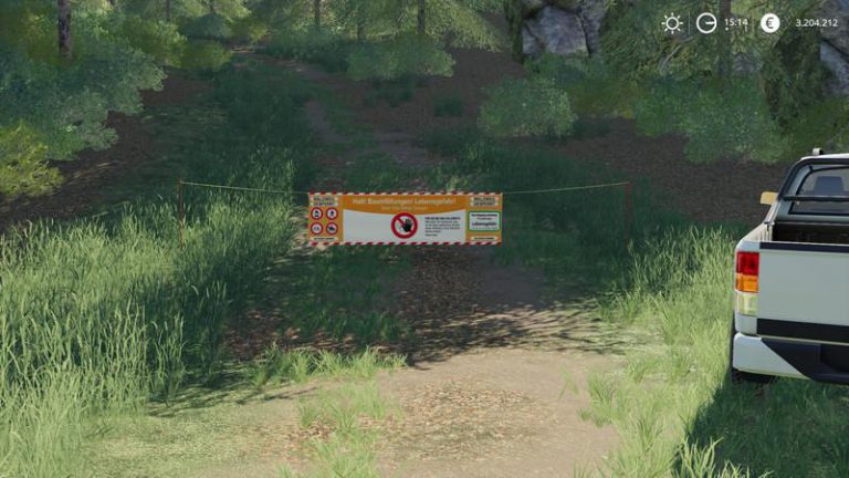 Placeable forest barrier banners v 1.0 - FS19 mod - FS19.net