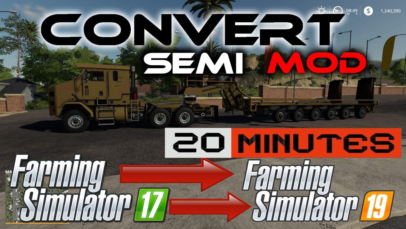 Semi truck template for modders v 1.0 - FS19 mod - FS19.net