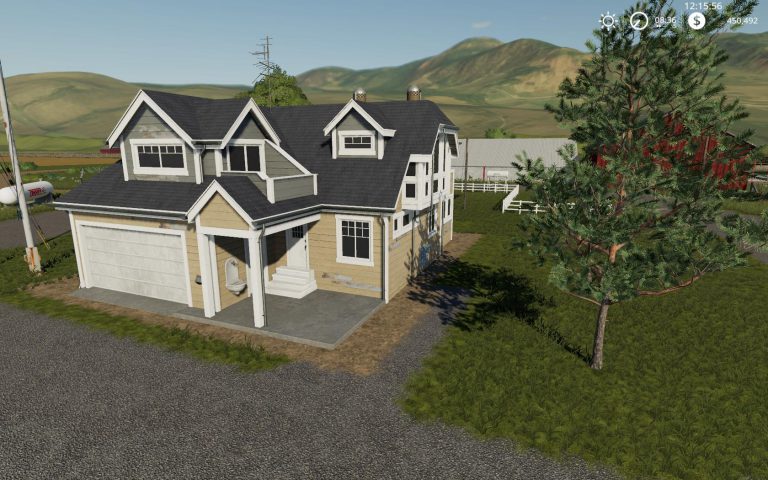 Farm house Placeable residential House 8 v 1.0 - FS19 mod - FS19.net