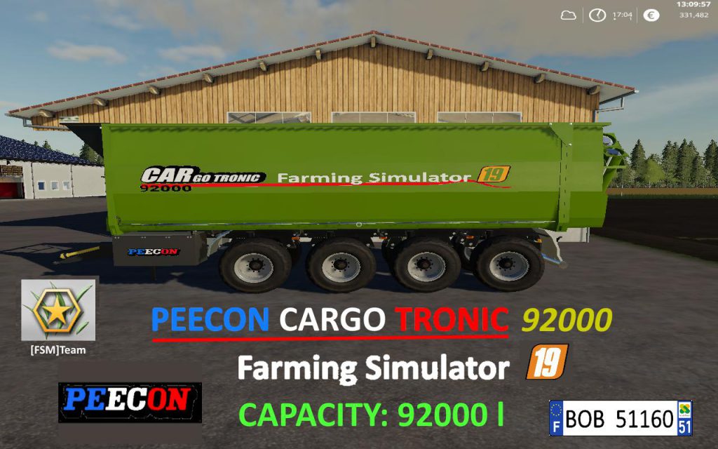 Peecon Cargo92000 v 1.0.0.1 - FS19 mod - FS19.net