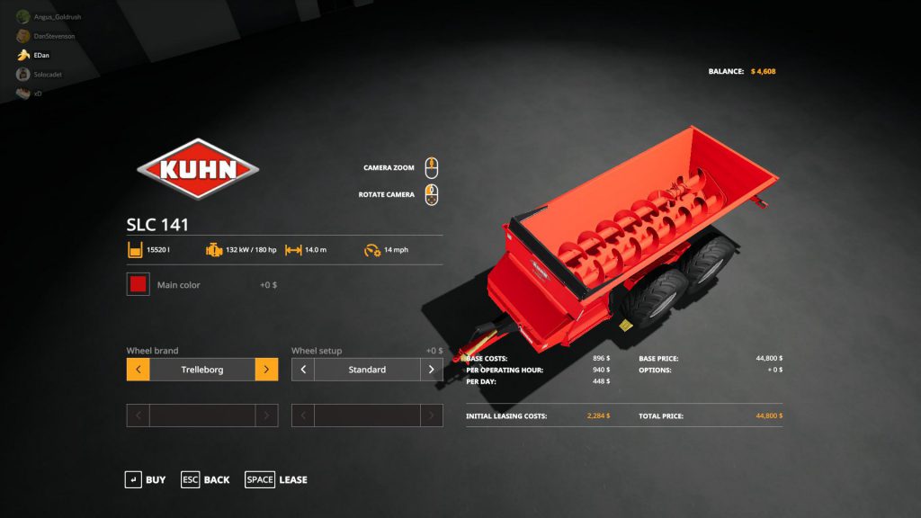 Kuhn SLC141 red/american v 1.0 - FS19 mod - FS19.net