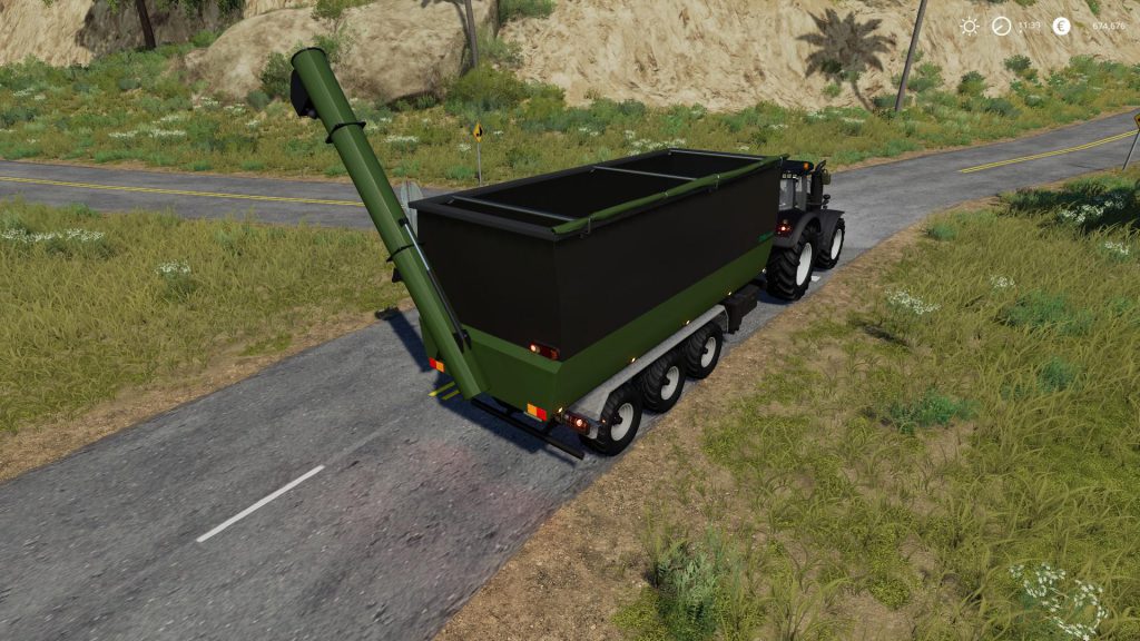 Peecon hooklift Auger Container v 1.0 - FS19 mod - FS19.net
