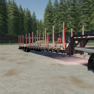 TJ 40FT Log Trailer v 1.0 - FS19 mod - FS19.net