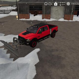 Dodge Power Wagon plow v1.0 - FS19 mod - FS19.net