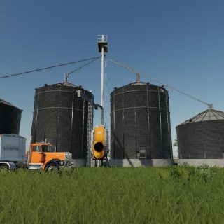 US grain silo complex with dryer v1.1 - FS19 mod - FS19.net