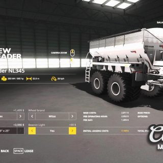 NEW LEADER NL345 / JOHN DEERE DN345 V1.0 - FS19 mod - FS19.net