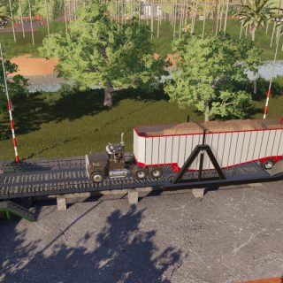 WOODCHIPS TRAILER AND PLACEABLE TRUCK DUMPER - FS19 mod