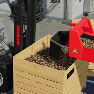 NAUS POTATO STORAGE BOX AND TURNABLE PALLET FORK V1.0 - FS19 mod - FS19.net