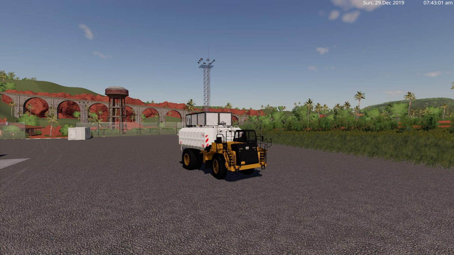 CAT 773G WATER TANK V0.1 - FS19 mod - FS19.net