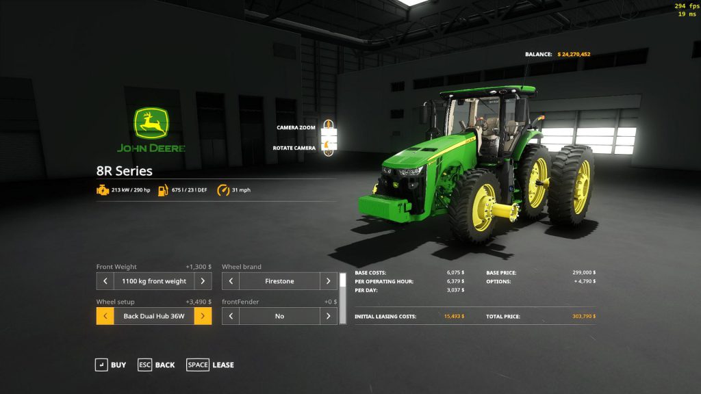JOHN DEERE 8R FOR COTTON IDK V1.0 - FS19 mod - FS19.net