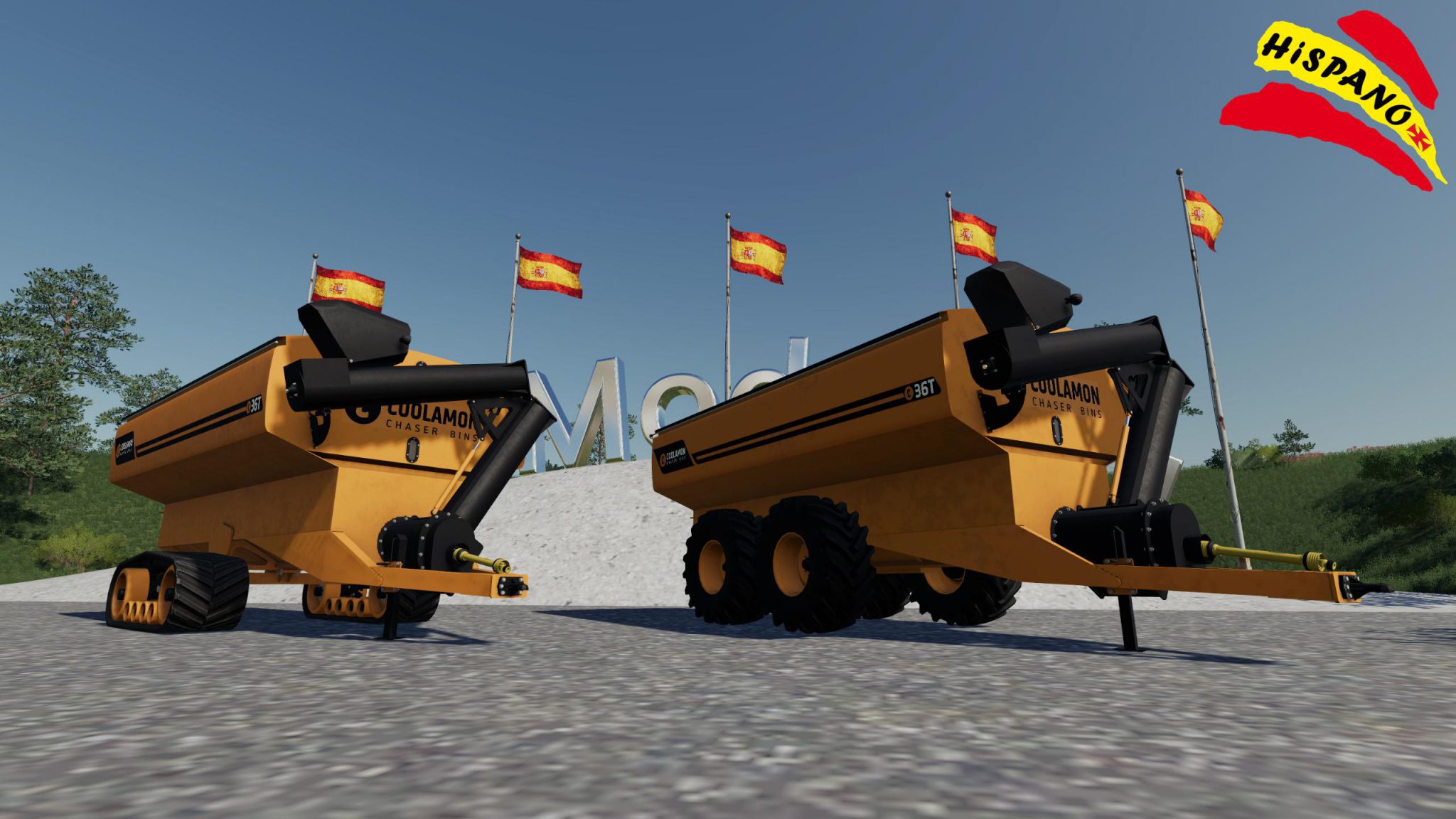 COOLAMON CHASER BINS 36T V1.0 - FS19 mod - FS19.net