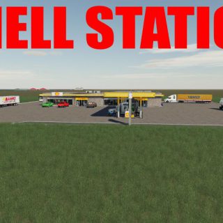 SHELL STATION V1.0 - FS19 mod - FS19.net