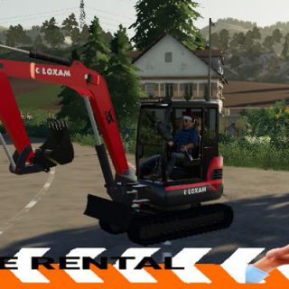 MINI EXCAVATOR LOXAM V1.5 - FS19 mod - FS19.net