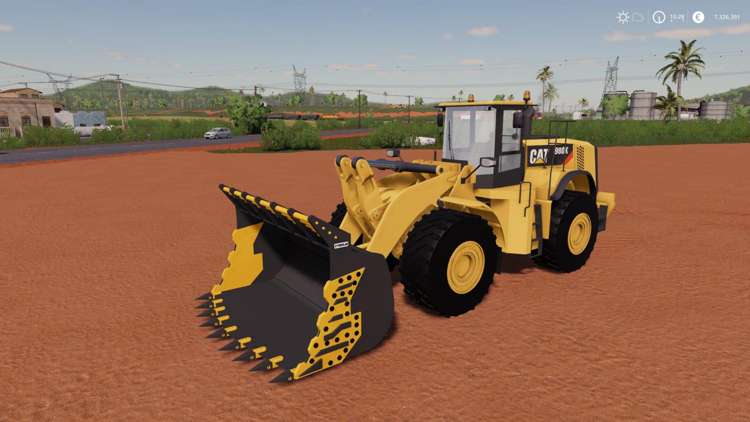 MINING BUCKET FOR 980K CAT LOADER V1.0 - FS19 mod - FS19.net
