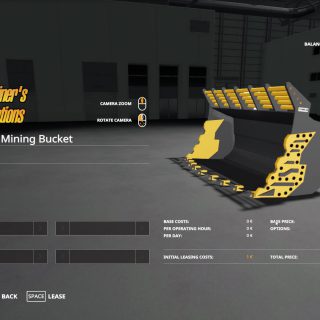 MINING BUCKET FOR 980K CAT LOADER V1.0 - FS19 mod - FS19.net