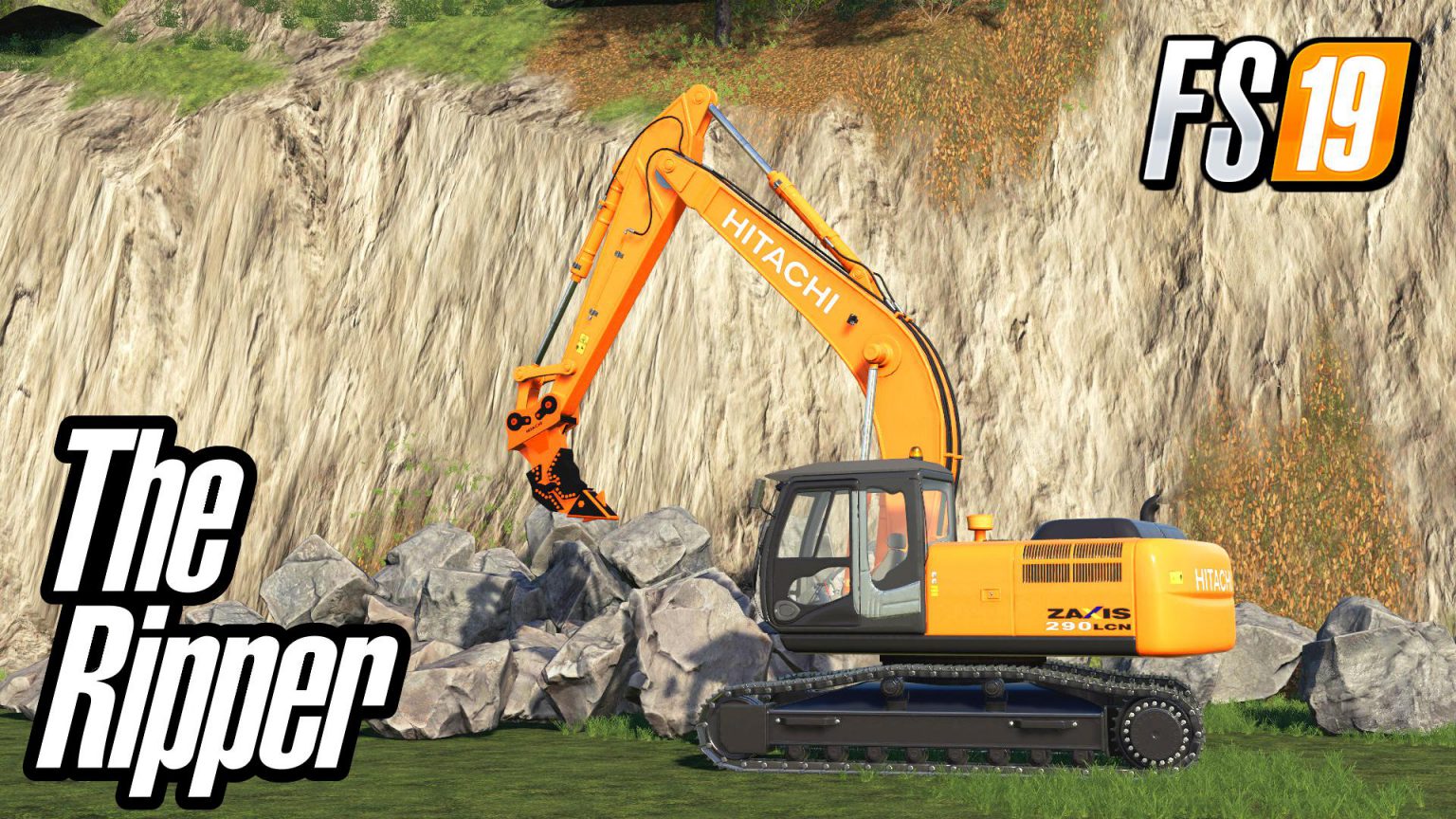 RIPPER R115 FOR HITACHI EXCAVATOR V1.0 - FS19 mod - FS19.net