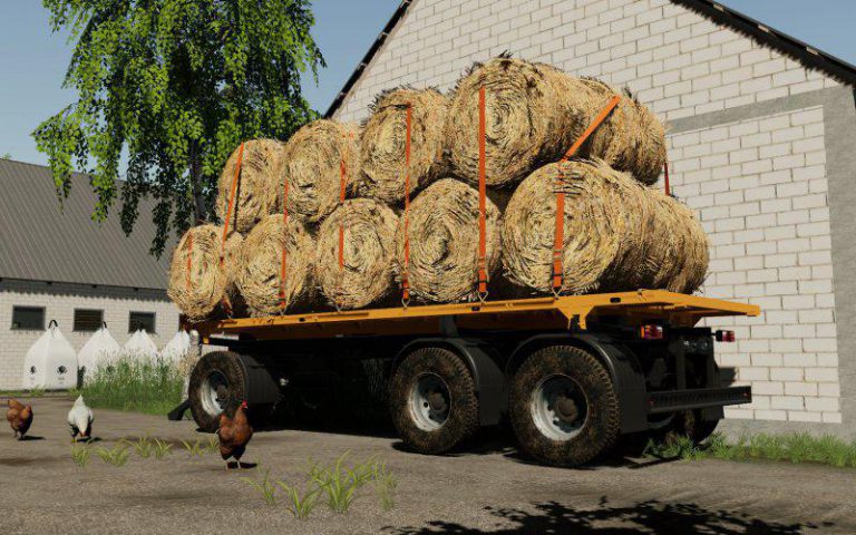 NEFAZ BALE TRAILER V1.0 - FS19 mod - FS19.net