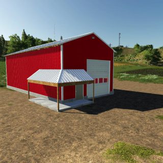 30 X 60 WORK SHOP SHED V1.0 - FS19 mod - FS19.net