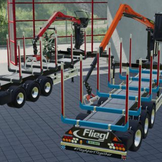 FLIEGL TIMBER-RUNNER Z-CRANE PACK V1.0.1.0 - FS19 mod - FS19.net