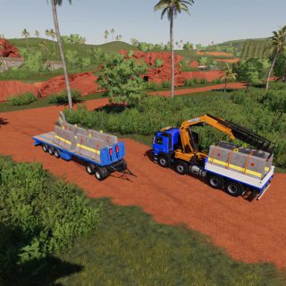 VOLVO FMX 8X4 CRANE TRUCK V1.1 - FS19 mod - FS19.net
