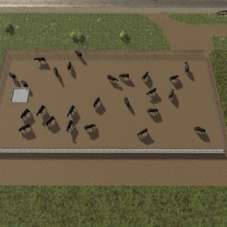 MEDIUM CATTLE FEED LOT V1.0 - FS19 mod - FS19.net