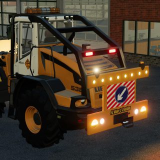 REAR WARNING SIGN FOR WHEEL LOADERS V1.1 - FS19 mod - FS19.net