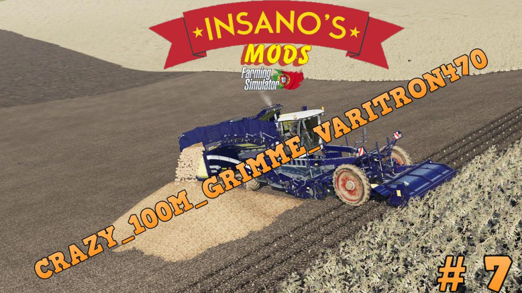 CRAZY 100M GRIMME VARITRON470 POTATO HARVESTER - FS19