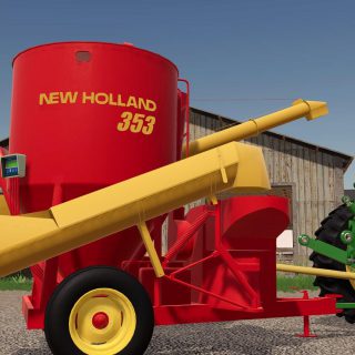 NEW HOLLAND 353 GRINDER MIXER V1.0 - FS19 mod - FS19.net