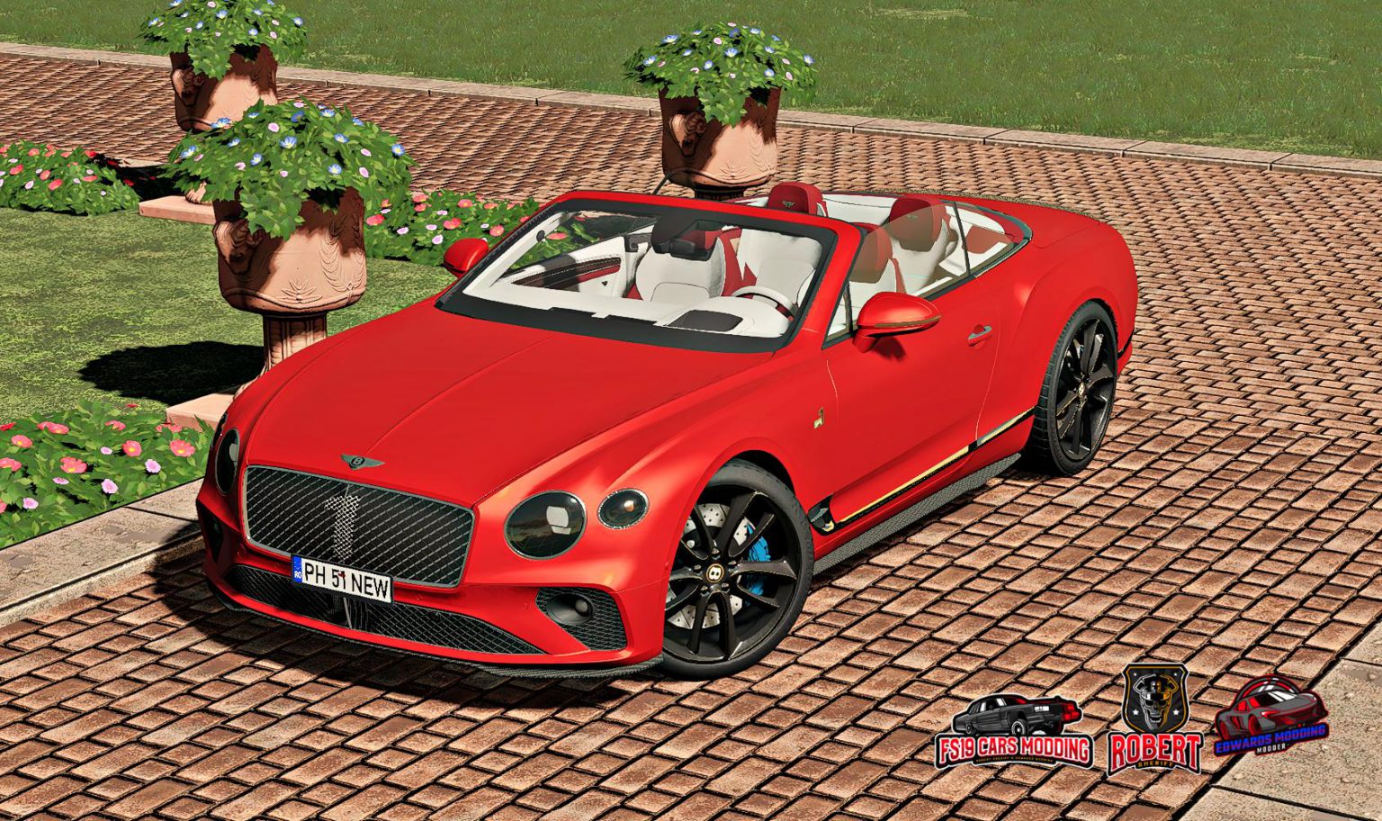 BENTLEY CONTINENTAL GT CONVERTIBLE V1.2 - FS19 mod - FS19.net