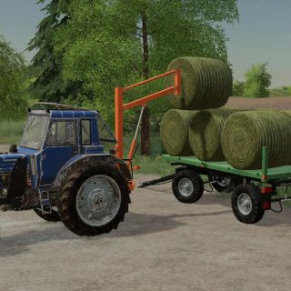 WEIGHT AND ROUND BALE LOADER PACK V1.0 - FS19 mod - FS19.net
