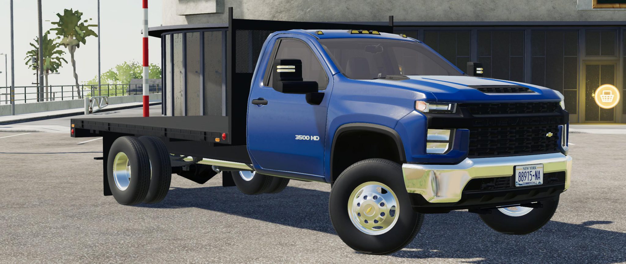 2020 CHEVY 3500HD SINGLE CAB FLATBED TRUCK V1.0 - FS19 mod - FS19.net