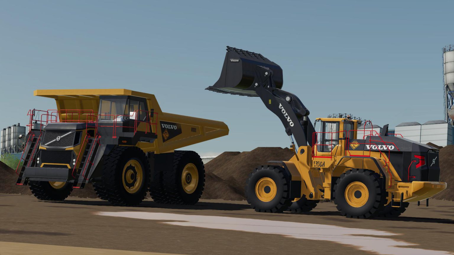 VOLVO L-350H MINING LOADER + NEW TOOLS V1.2 - FS19 mod - FS19.net